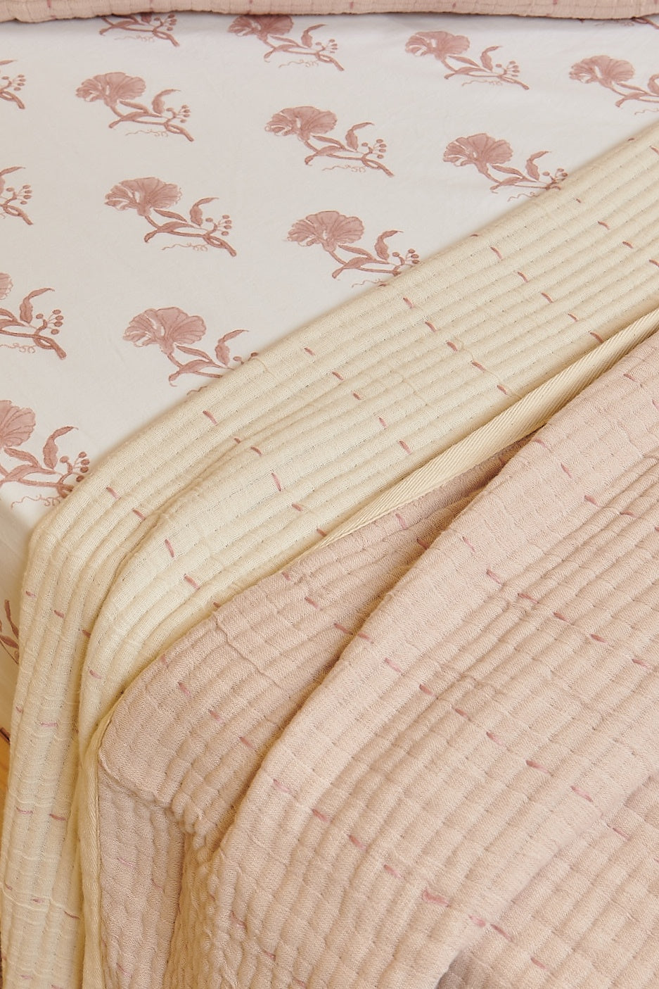 Shalimar Peach Fitted Sheet – The Cotton Basket